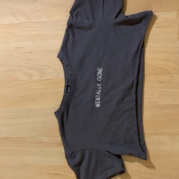 Shein Tops Mentally Gone Crop Top Poshmark